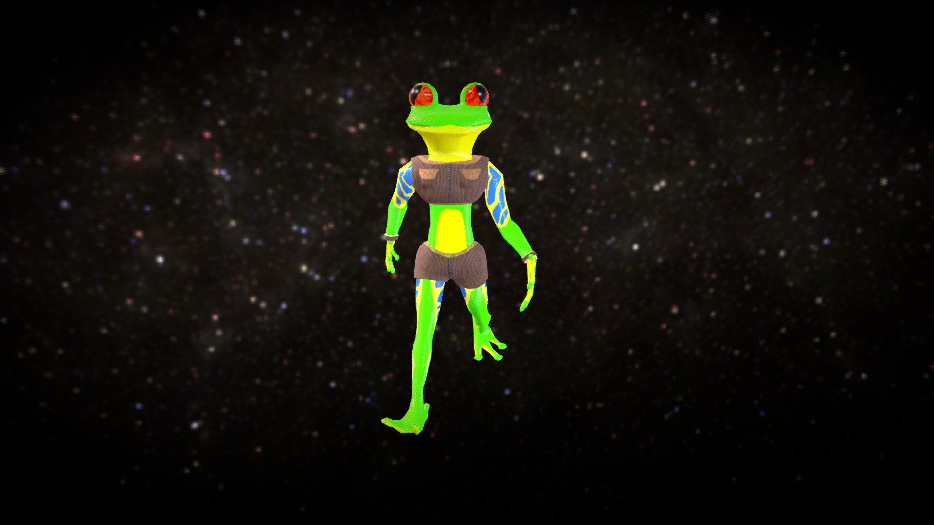 3D Character Frog Walk - 3D model by AlexLinham [ad369f5] - Sketchfab