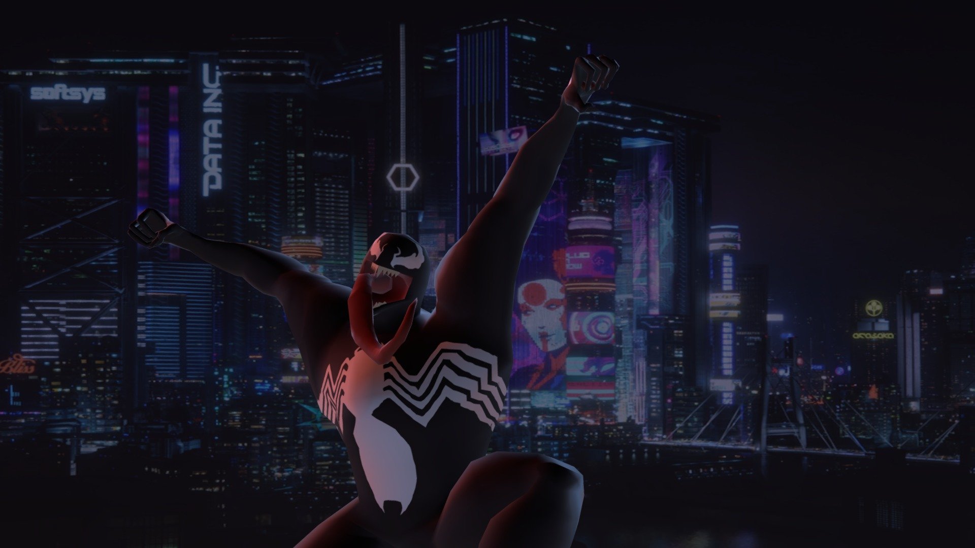 Venom de noche - Download Free 3D model by Trappyboy2000 [ad37ea2 ...