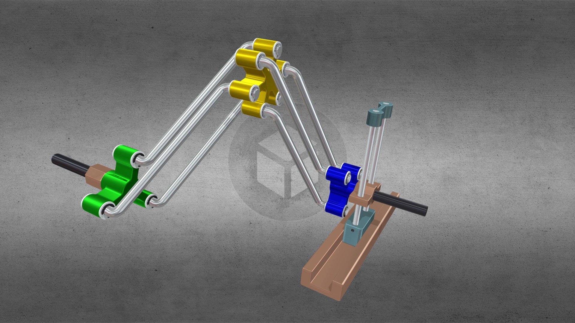 Parallelogram Transmission Mechanism - Download Free 3D model by ...