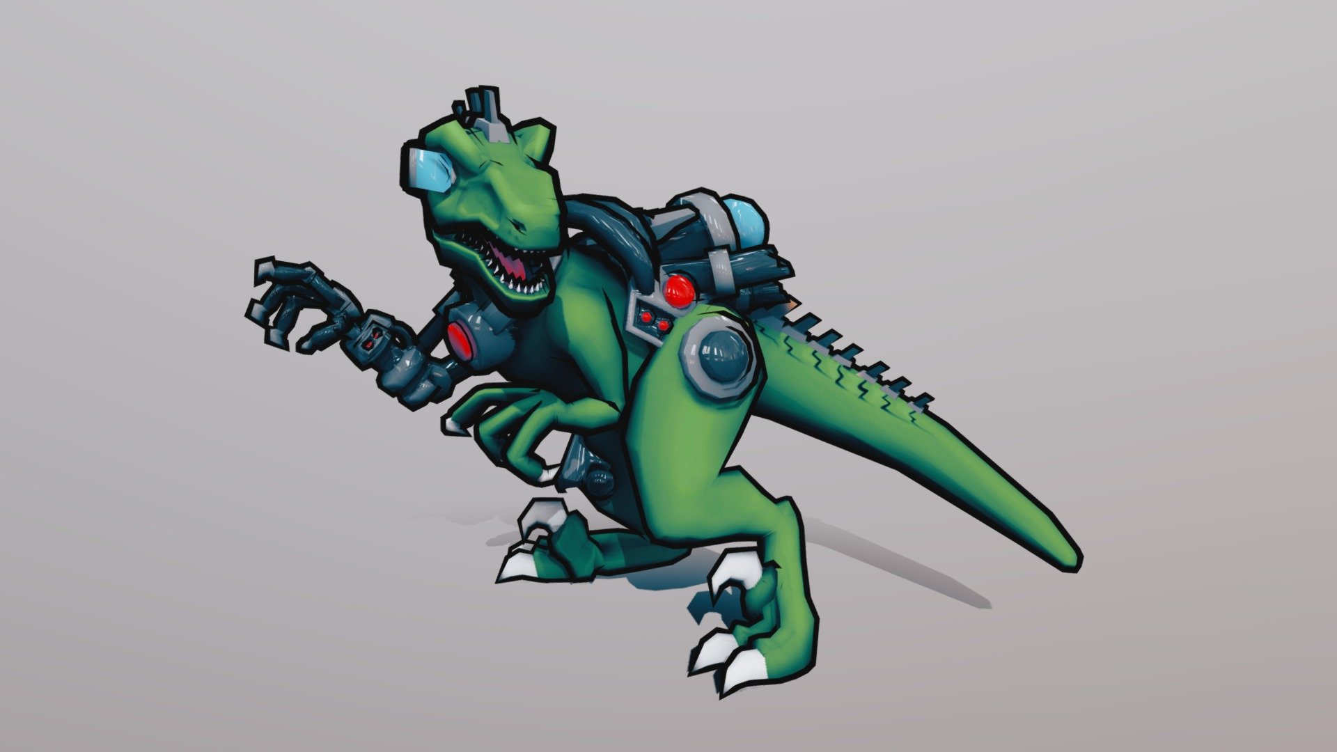 Veronica the Laser Raptor - 3D model by petercarlson [ad3abe3] - Sketchfab