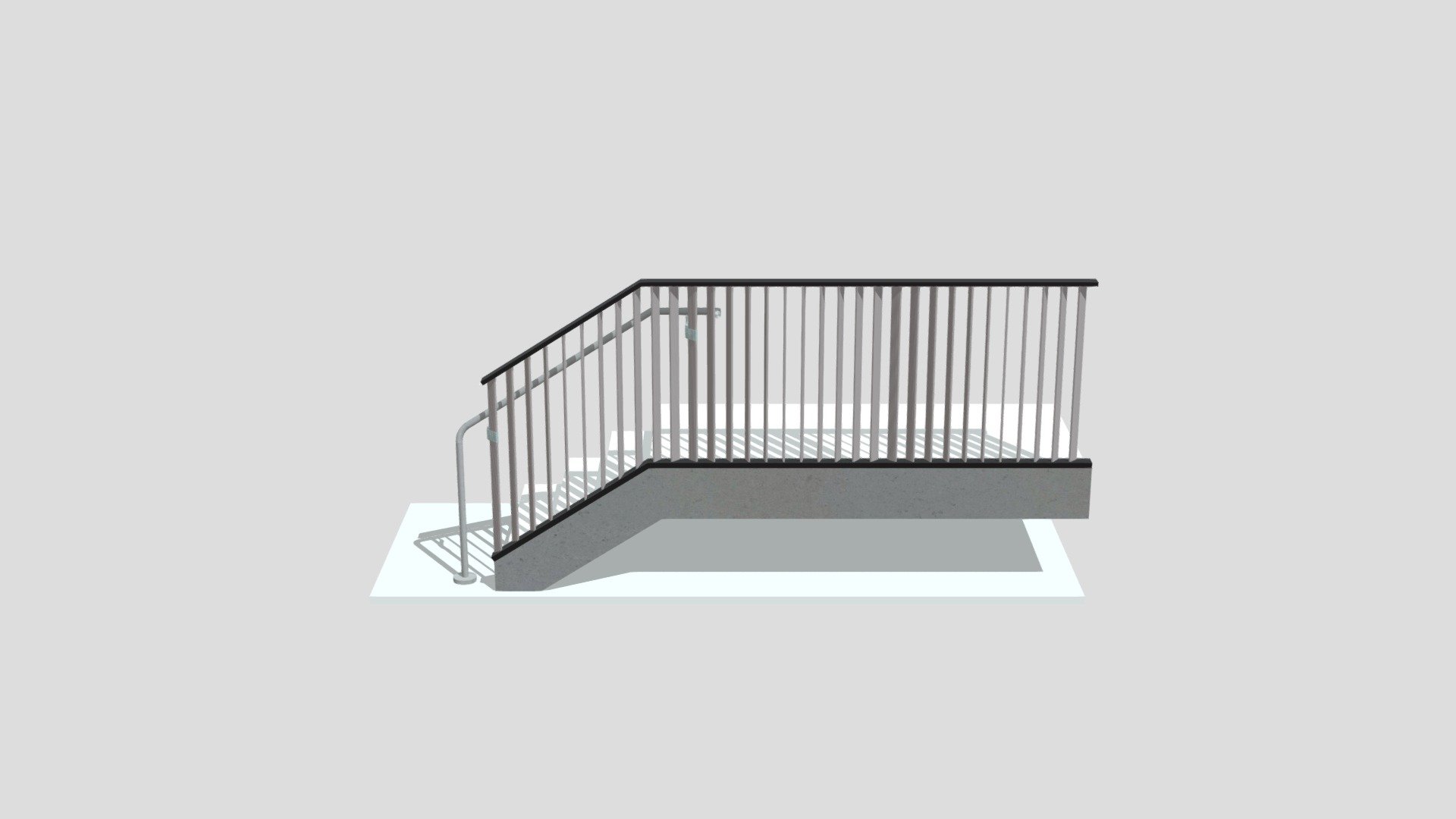 Minus 45° to plus 45°_TR1_Top Mounted - 3D model by Viva.Railings ...