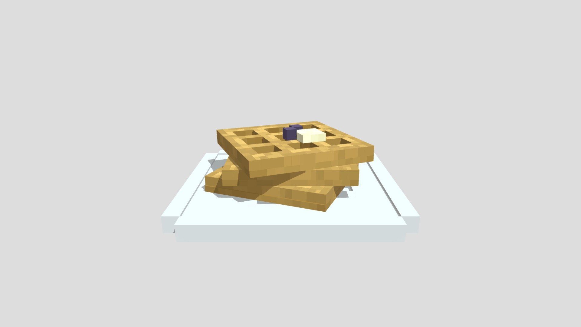 Waffle - 3D model by Nowko [ad3fb57] - Sketchfab