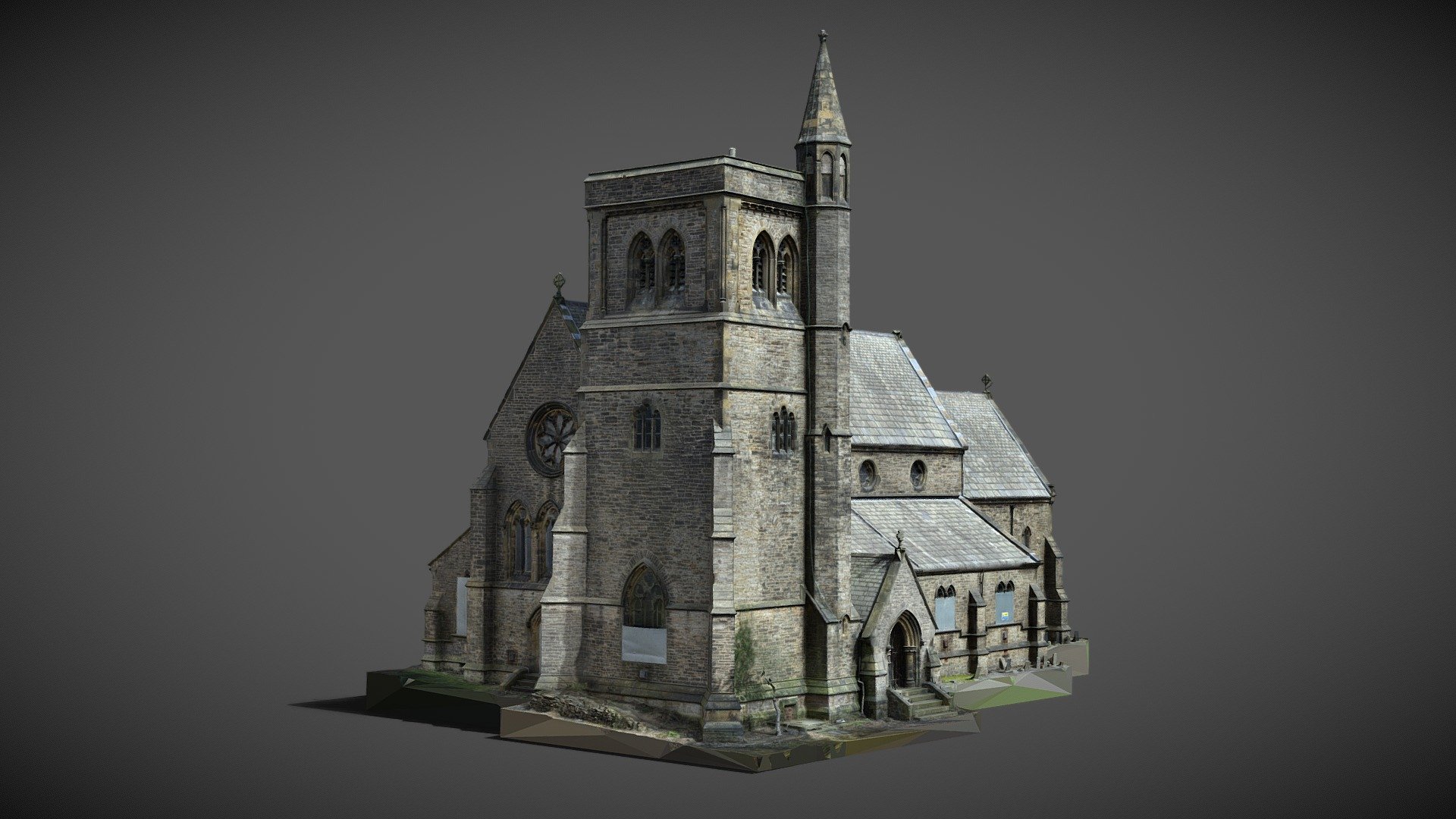 Abandoned Gothic Revival Church - 3D model by Christians - The Survey ...