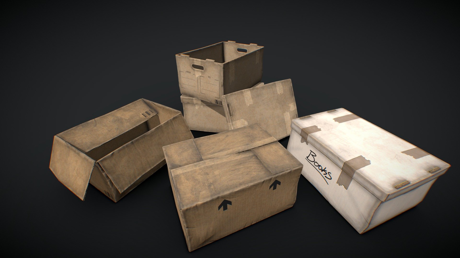 Boxes - 3D model by Thomas (@soulleech) [ad415e6] - Sketchfab