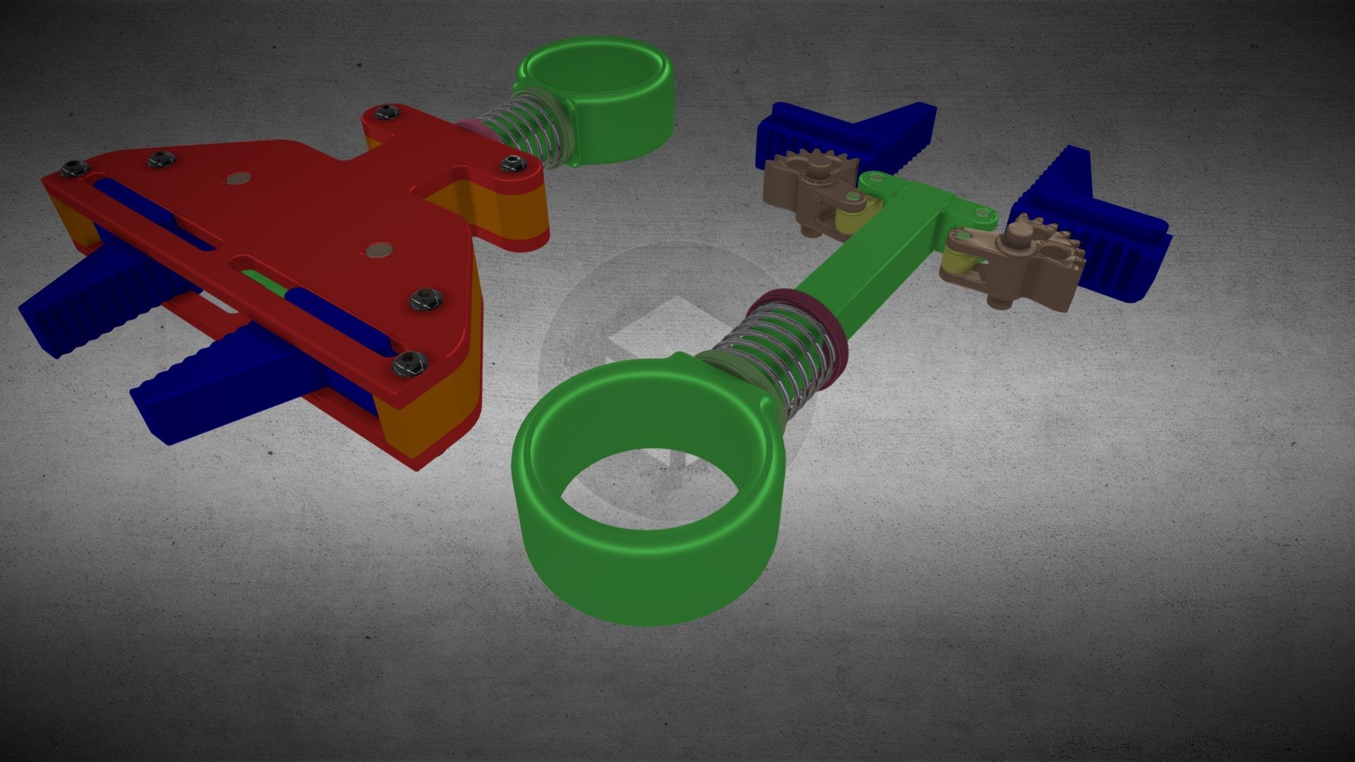 Manual Jaw Gripper Mechanism - Download Free 3D model by trinityscsp ...