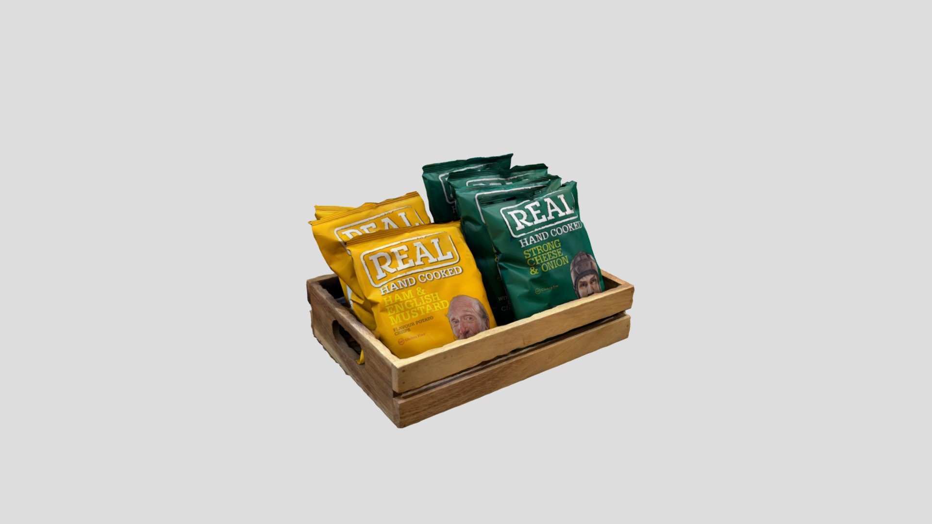 Crisps chips packs snacks display crate - Buy Royalty Free 3D model by ...