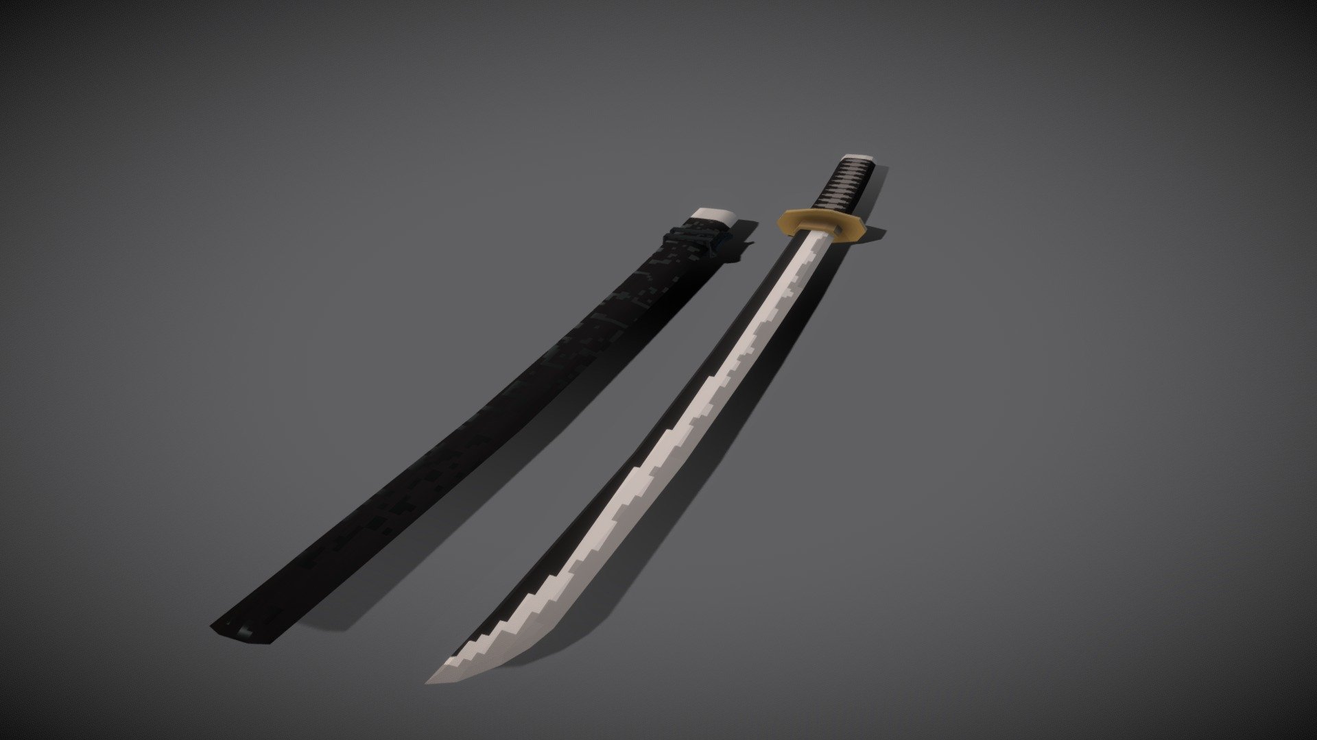 Katana and sheath - Download Free 3D model by JurassicJaw (@Jurassic ...