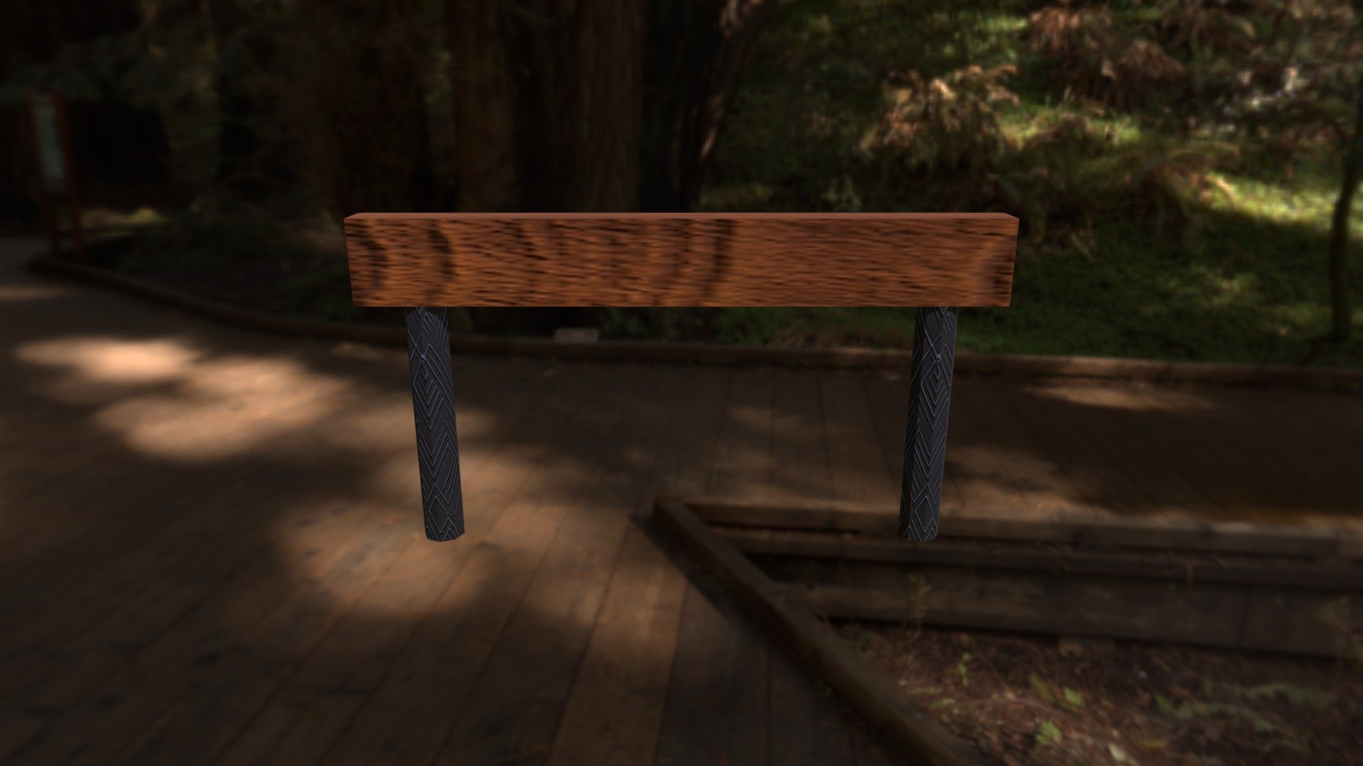 Low Poly Serene Park Bench - Download Free 3D model by Inditrion ...