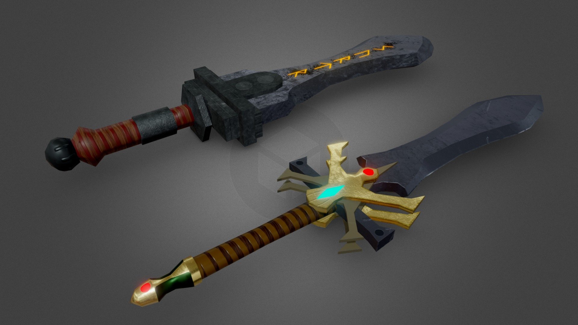 Fantasy Swords - Download Free 3D model by NahuelB (@NahuelB48 ...