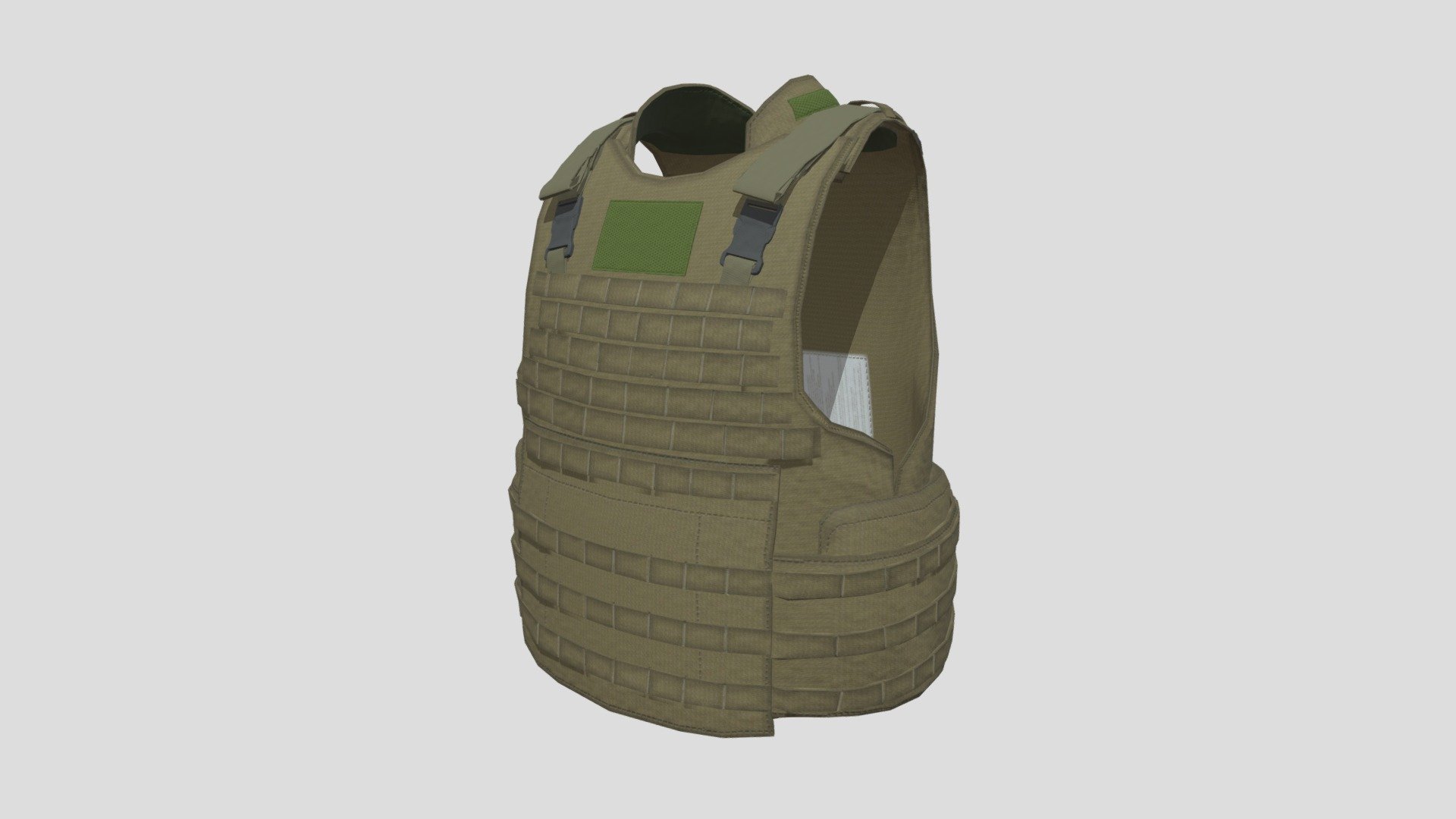 Modular Tactical Vest - Body Armor Game-Ready - 3D model by Casayona ...