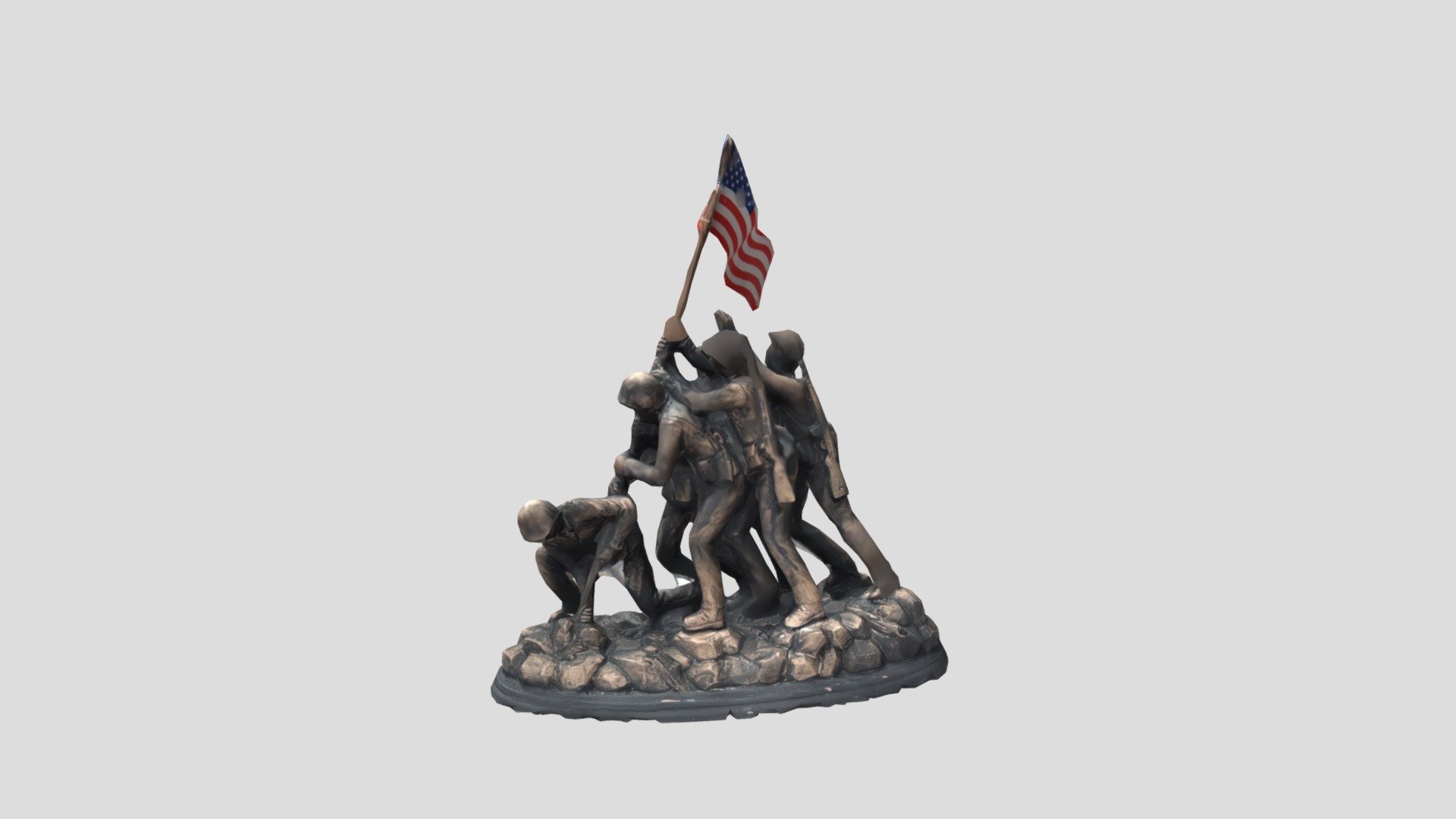 Iwo Jima Statue - Download Free 3D model by David Wigforss (@dwigfor ...