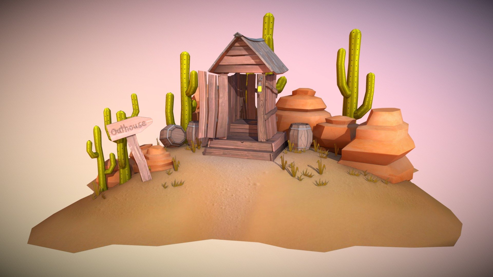 Outhouse - 3D model by Ernest Jones Bitancor (@ernestjones) [ad4ade7 ...