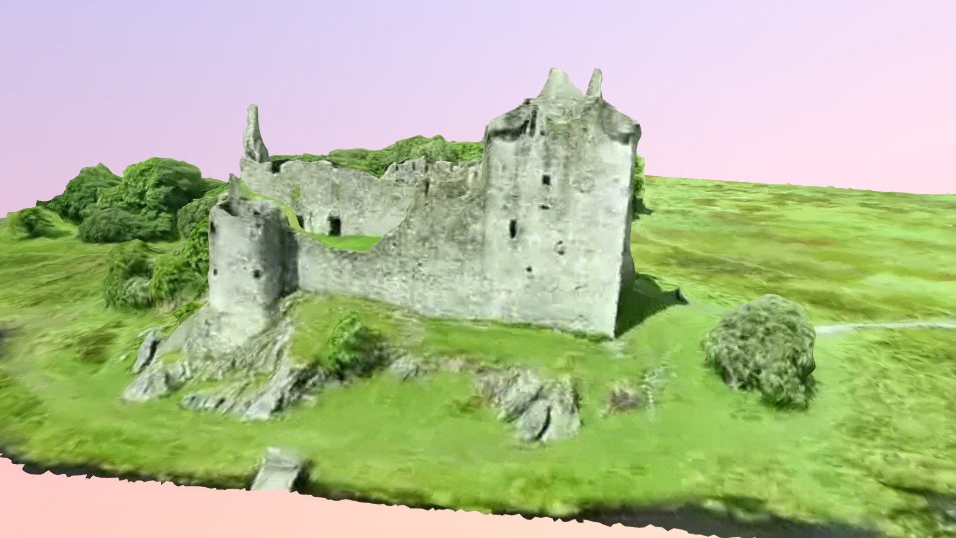 Kilchurn Castle - Download Free 3D model by brucelamond [ad4b249 ...