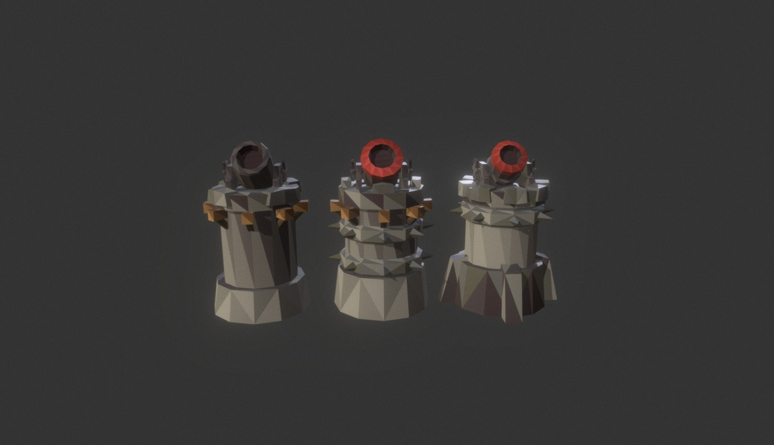 Low Poly Tower Defense Turret Mortar.unity - 3D model by PolyArt3D ...