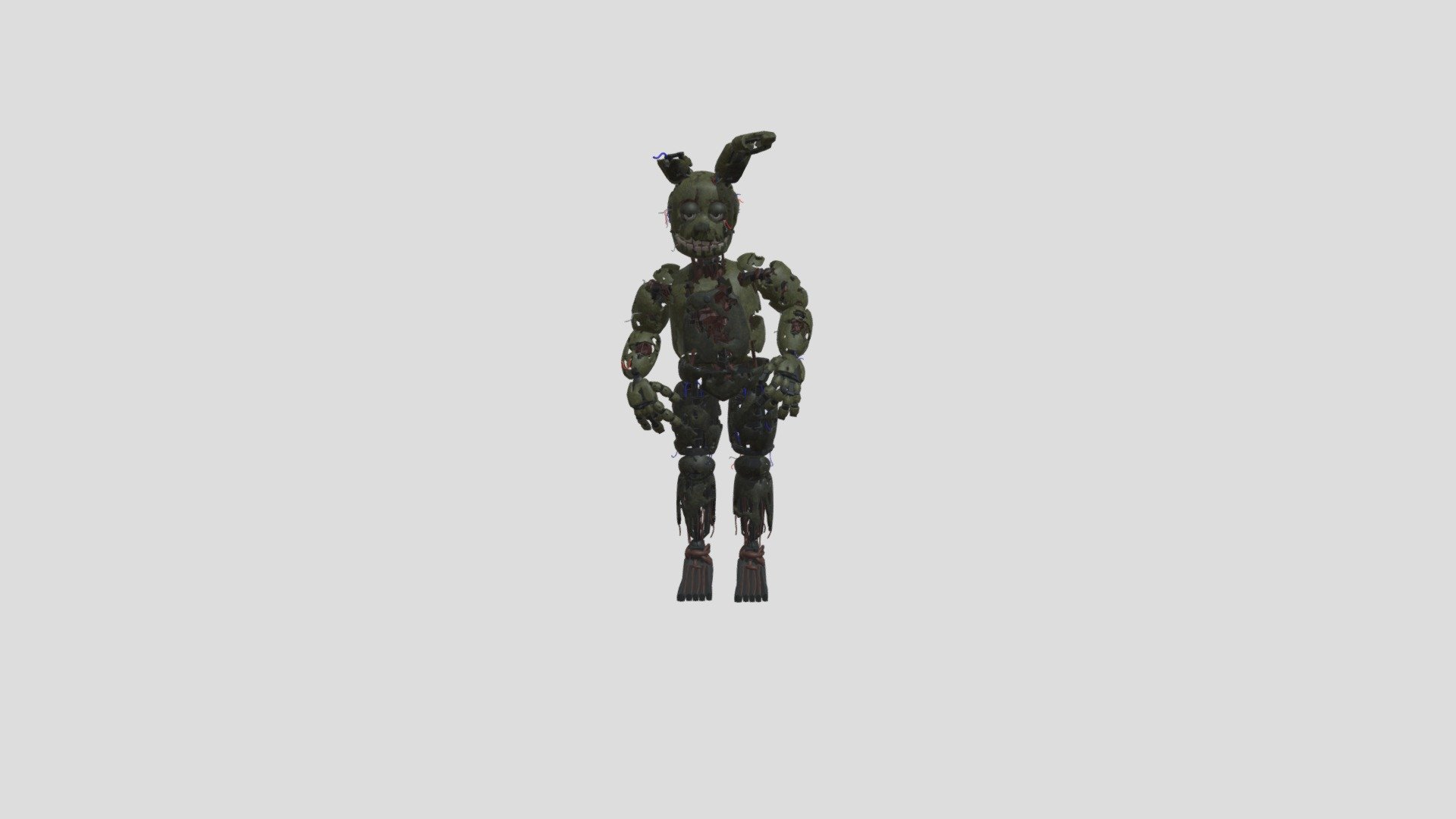 Springtrap Pose - Download Free 3D model by dwall8611 [ad4b49d] - Sketchfab