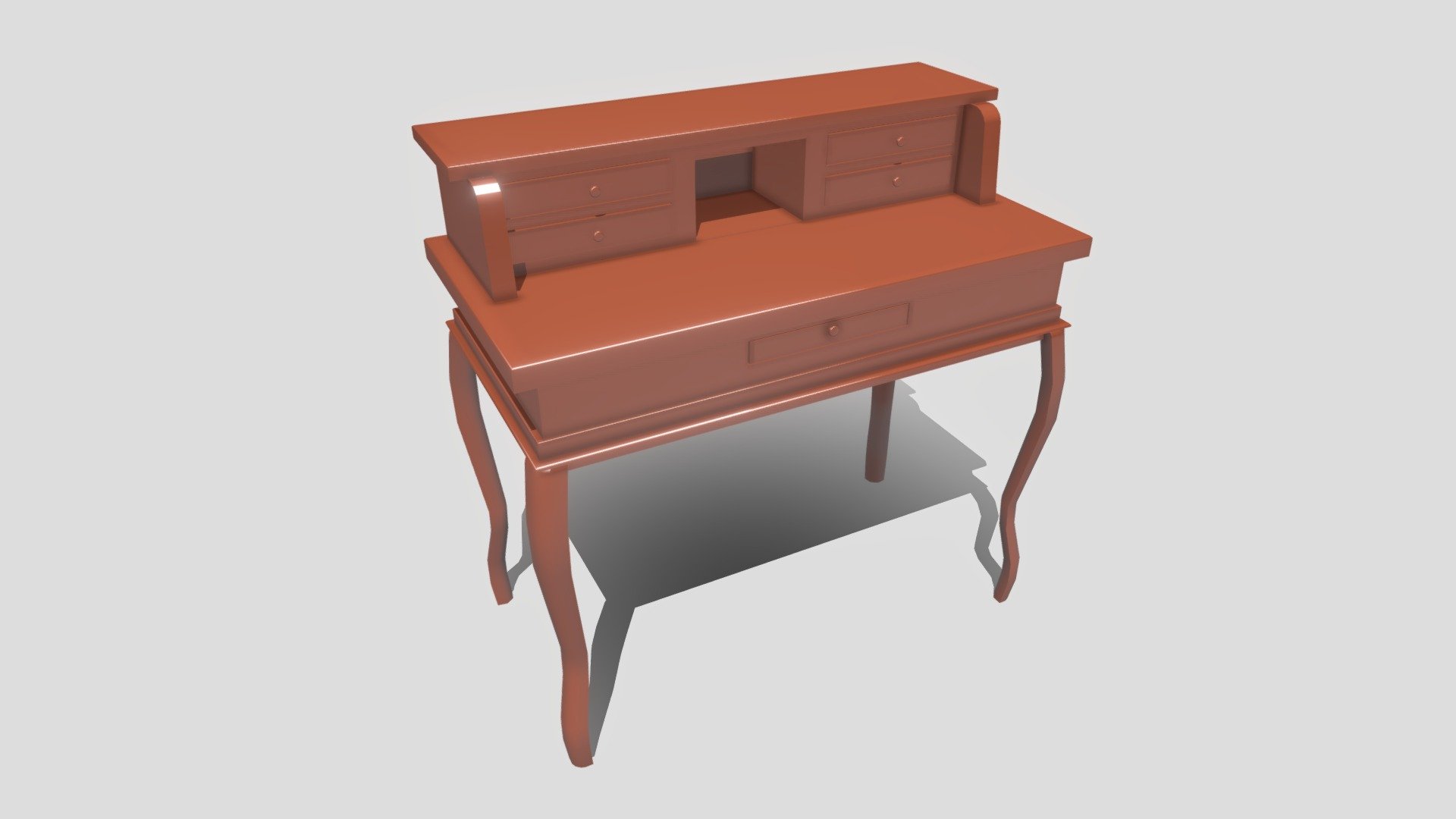 Antique Desk - Download Free 3D model by Maphesdus [ad4c9b6] - Sketchfab