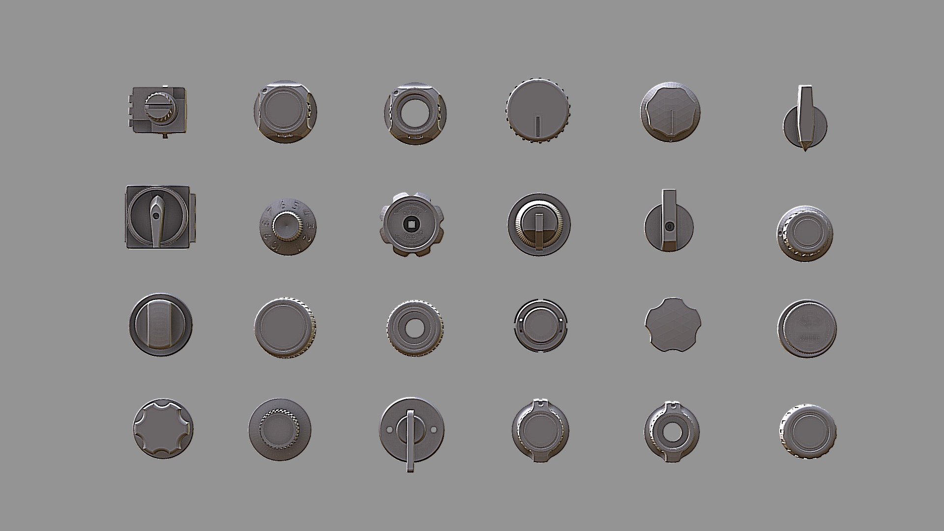 Knobs - Download Free 3D model by Kryox Shade (@kryoxshade) [ad4ce2e ...