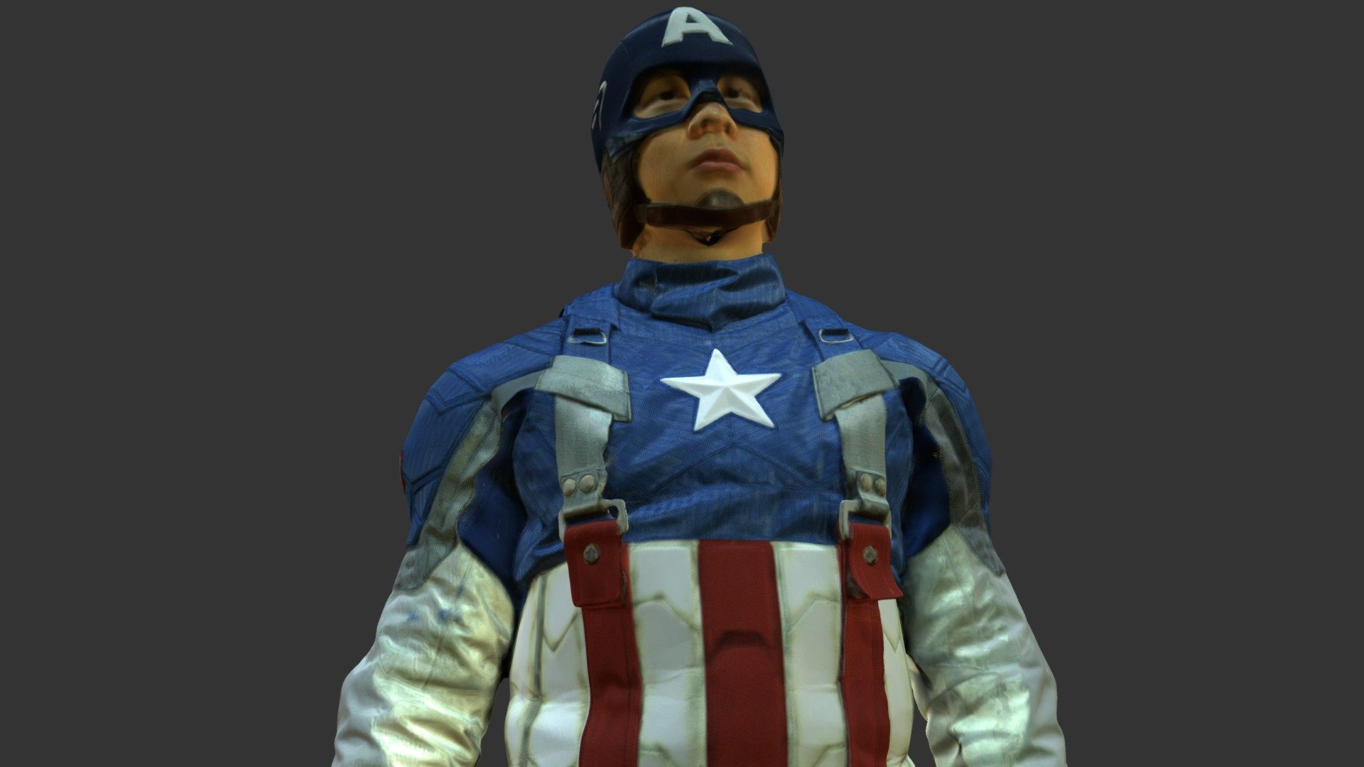 Aiwei as Captain America - 3D model by repronauts [ad4d26d] - Sketchfab