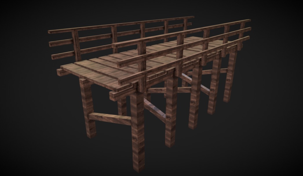 Wood Bridge Low Poly - 3D model by Kaique Tavares (@kaiquetavares ...