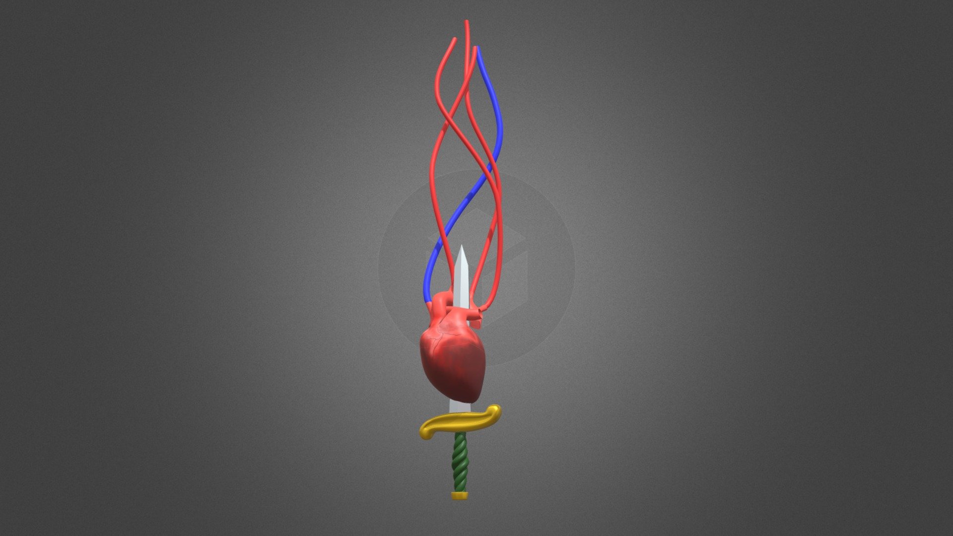 Swordtember 10 - Heart - Download Free 3D model by varumora [ad4f7eb ...