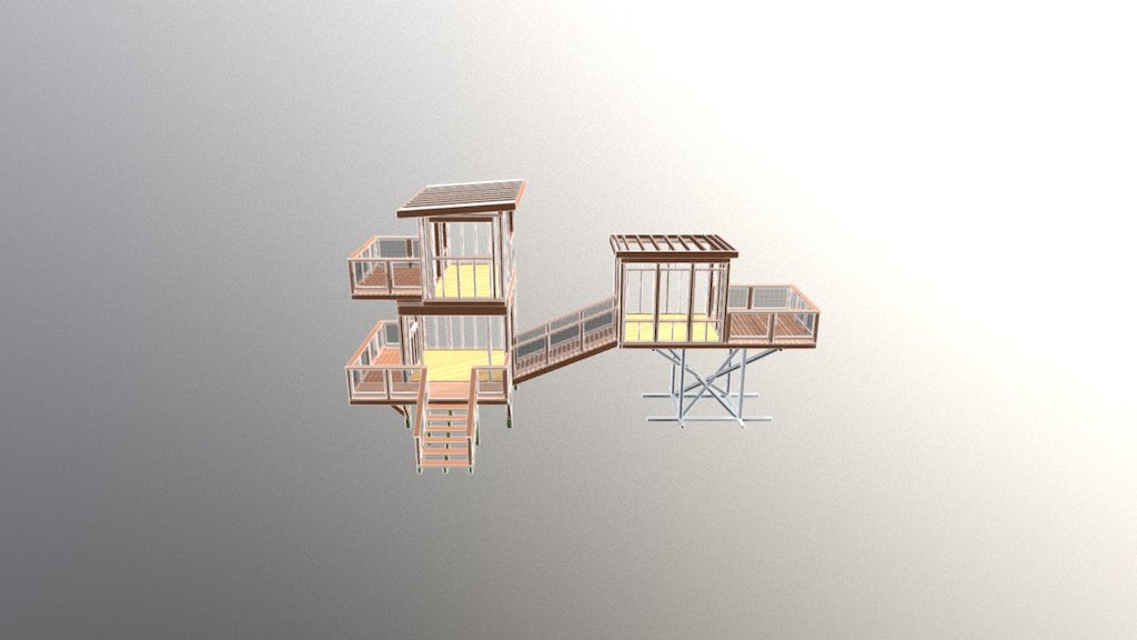 MODERN TREEHOUSE - 3D model by MonsterCityStudios [ad4fffe] - Sketchfab
