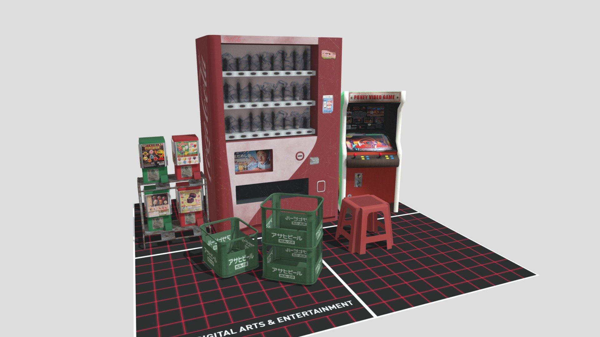 DAE 5 Finished props - TOKYO - 3D model by fleurLievens [ad50fd5 ...