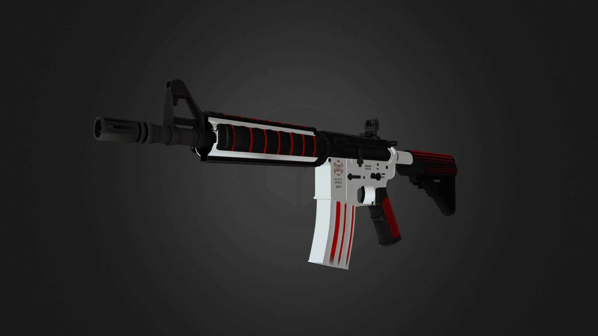 M4A4 - CS:GO Skin - 3D model by DownbeatTax1470 [ad51a2b] - Sketchfab