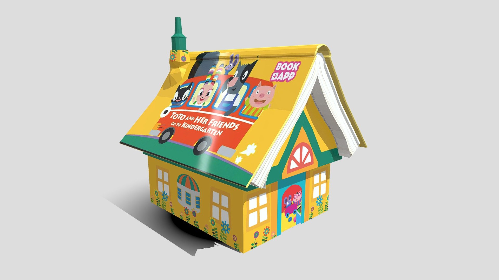 BOOKtaverse_ToTo_House_Combined_c4d - 3D model by Farago [ad51c46 ...