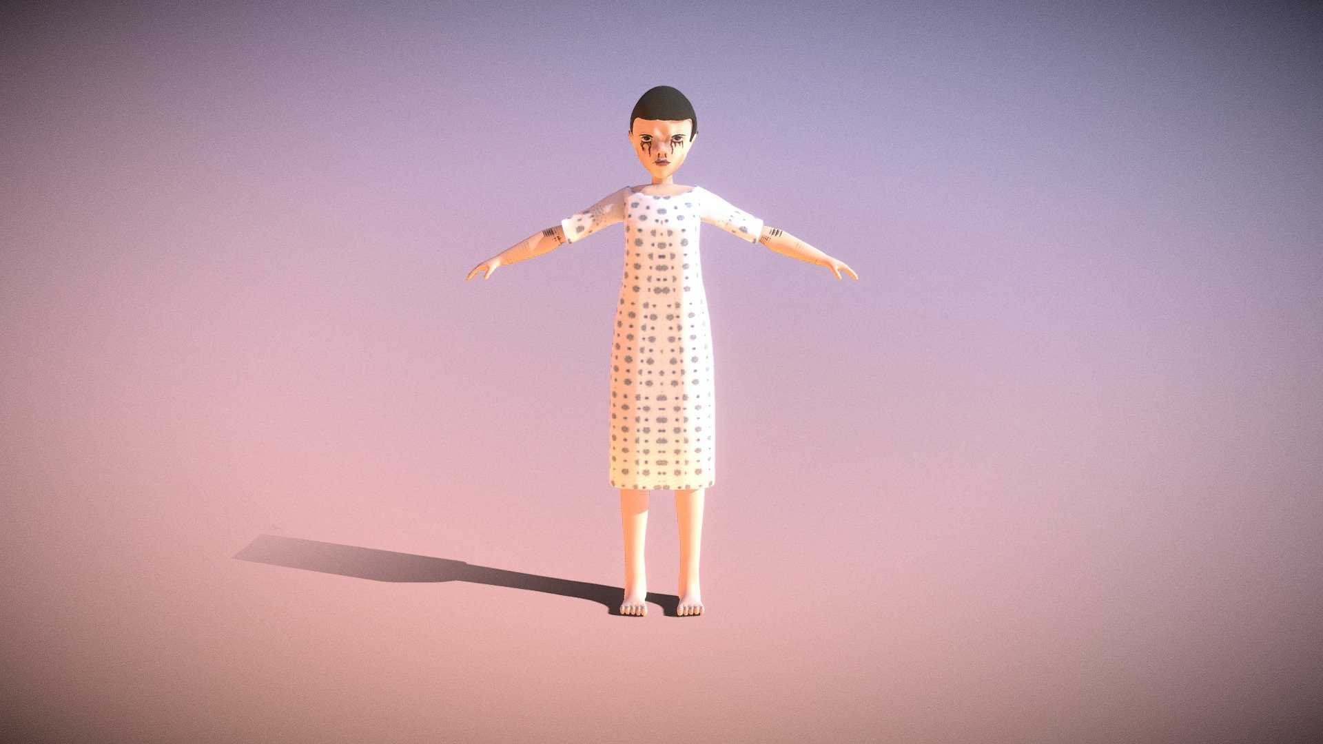 eleven stranger things 3d model - Download Free 3D model by engineer.m ...