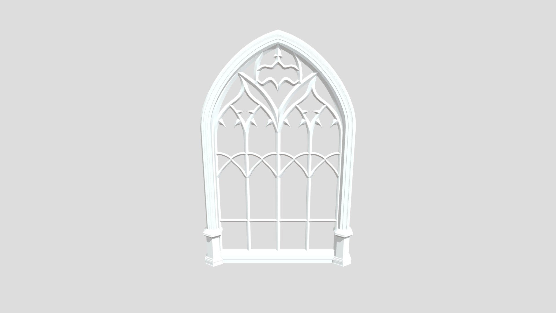 Gothic window 4 - 3D model by TheRpp [ad567be] - Sketchfab