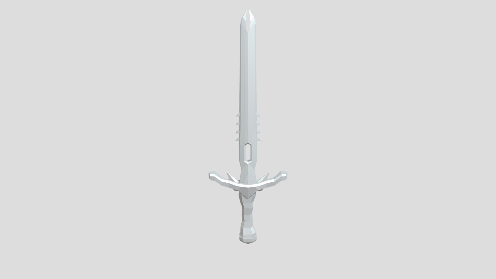 Jagged Sword - Low Poly - 3D model by Sonoida [ad5849d] - Sketchfab