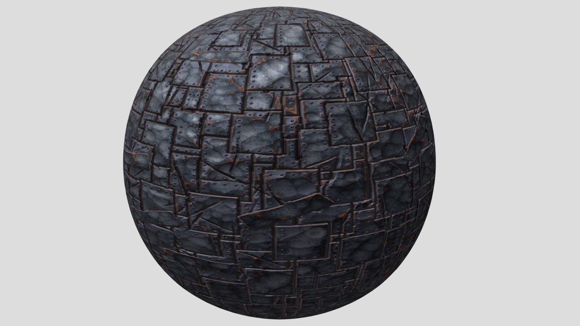 Stylized Old Steel Metal Plates Rusted Damaged - 3D model by tdonizetti ...