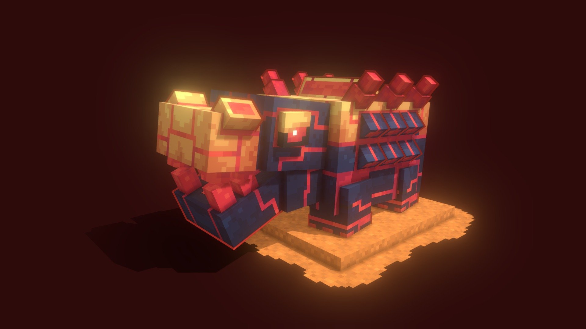 Hippowdon Cyberpunk Male Shiny (Cobblemon) - 3D model by PokeResort ...