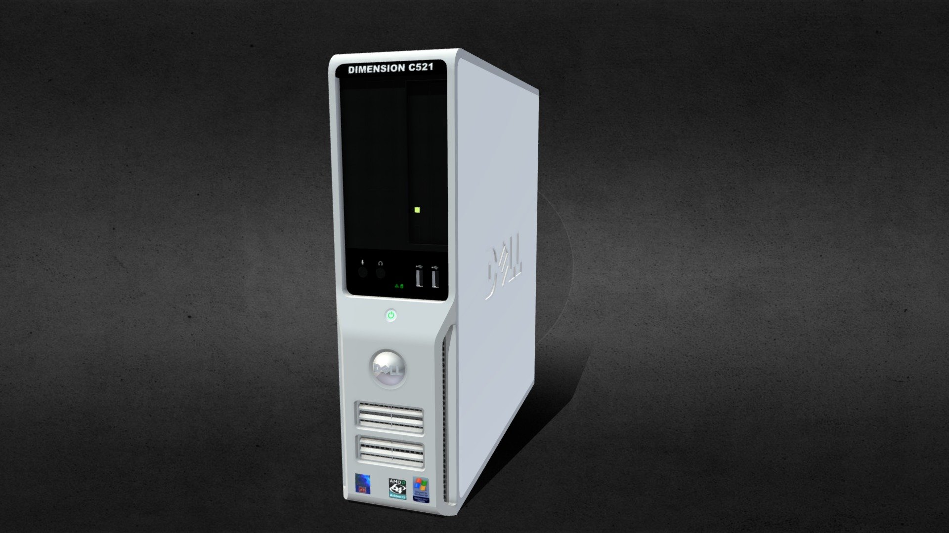 Dell Dimension C521 retro computer - Buy Royalty Free 3D model by ...