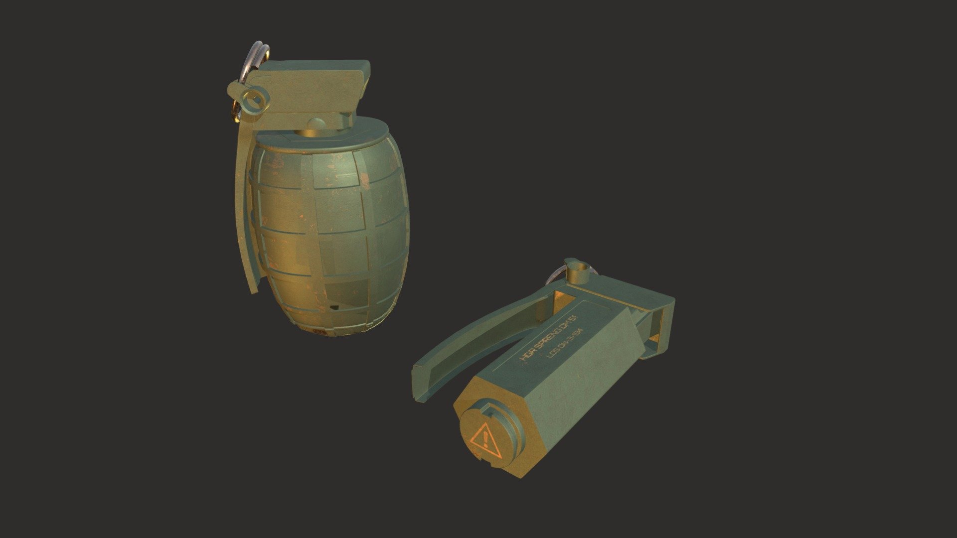 Hand Grenade DM-51 - 3D model by SKY_18 [ad5d8da] - Sketchfab