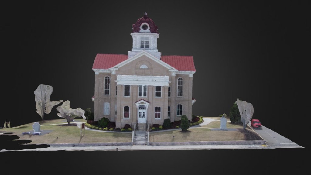 Jefferson, GA Courthouse - 3D model by genuinemapping [ad670d8] - Sketchfab