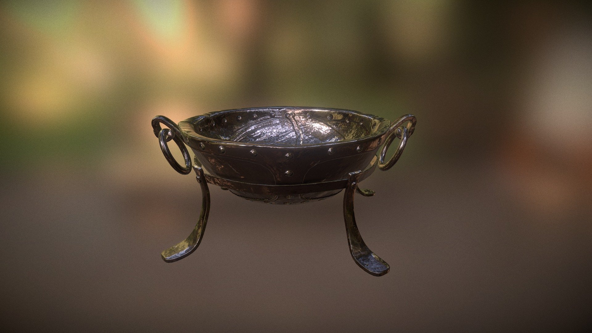 Iron Medieval Fire Pit - 3D model by Jose Marcano (@hight3mp) [ad67ea2 ...