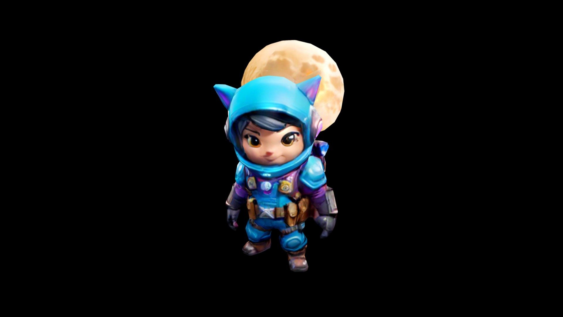 "The Cosmic Kid" An animated character standing - Download Free 3D ...