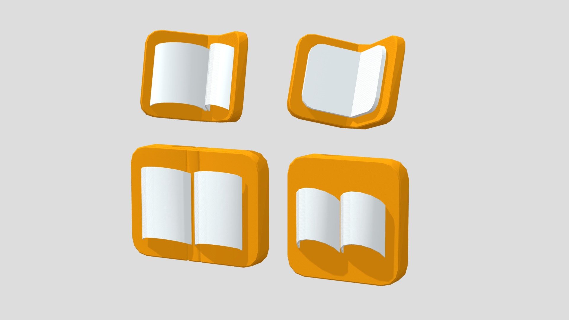 Books macOS icon - Buy Royalty Free 3D model by Sparrow (@innasparrow ...