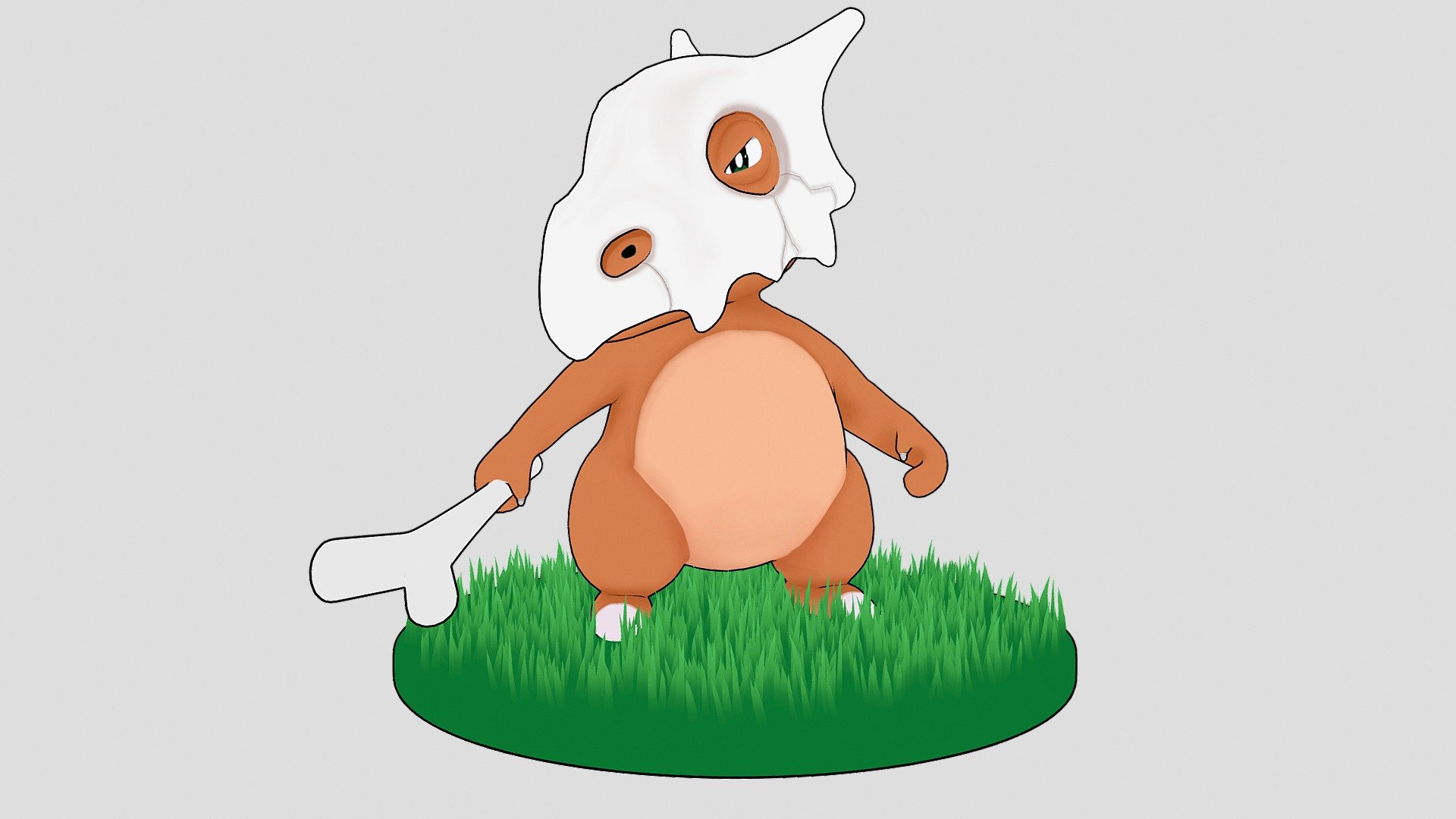 Cubone - Pokemon - Buy Royalty Free 3D model by IgorBaeyens [ad6bbcb ...