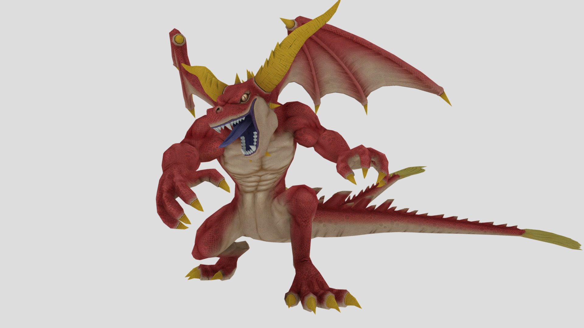 Gaia Dragon - Dragon Quest XI - Download Free 3D model by Catholomew ...