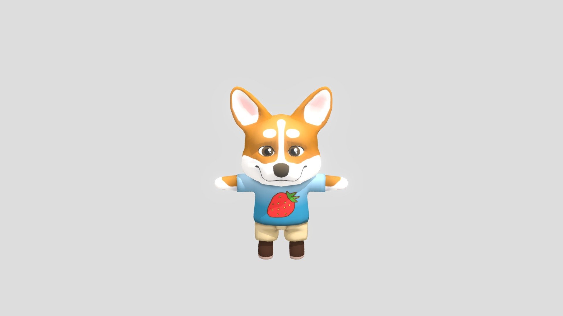 Corgi - Dogs Party - 3D model by Mathraw [ad70893] - Sketchfab