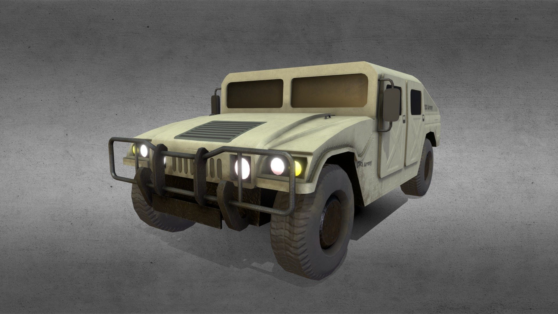 Humvee - 3D model by forestie [ad73295] - Sketchfab