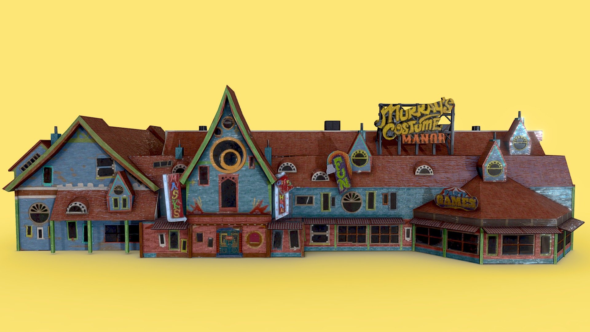 Fnaf SOTM Murray's Costume Manor Mini Model - Download Free 3D model by ...