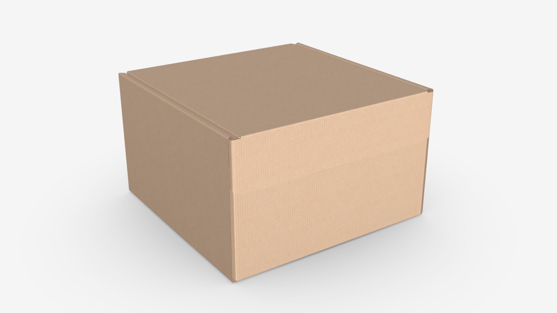 Corrugated cardboard box 04 - Buy Royalty Free 3D model by HQ3DMOD ...