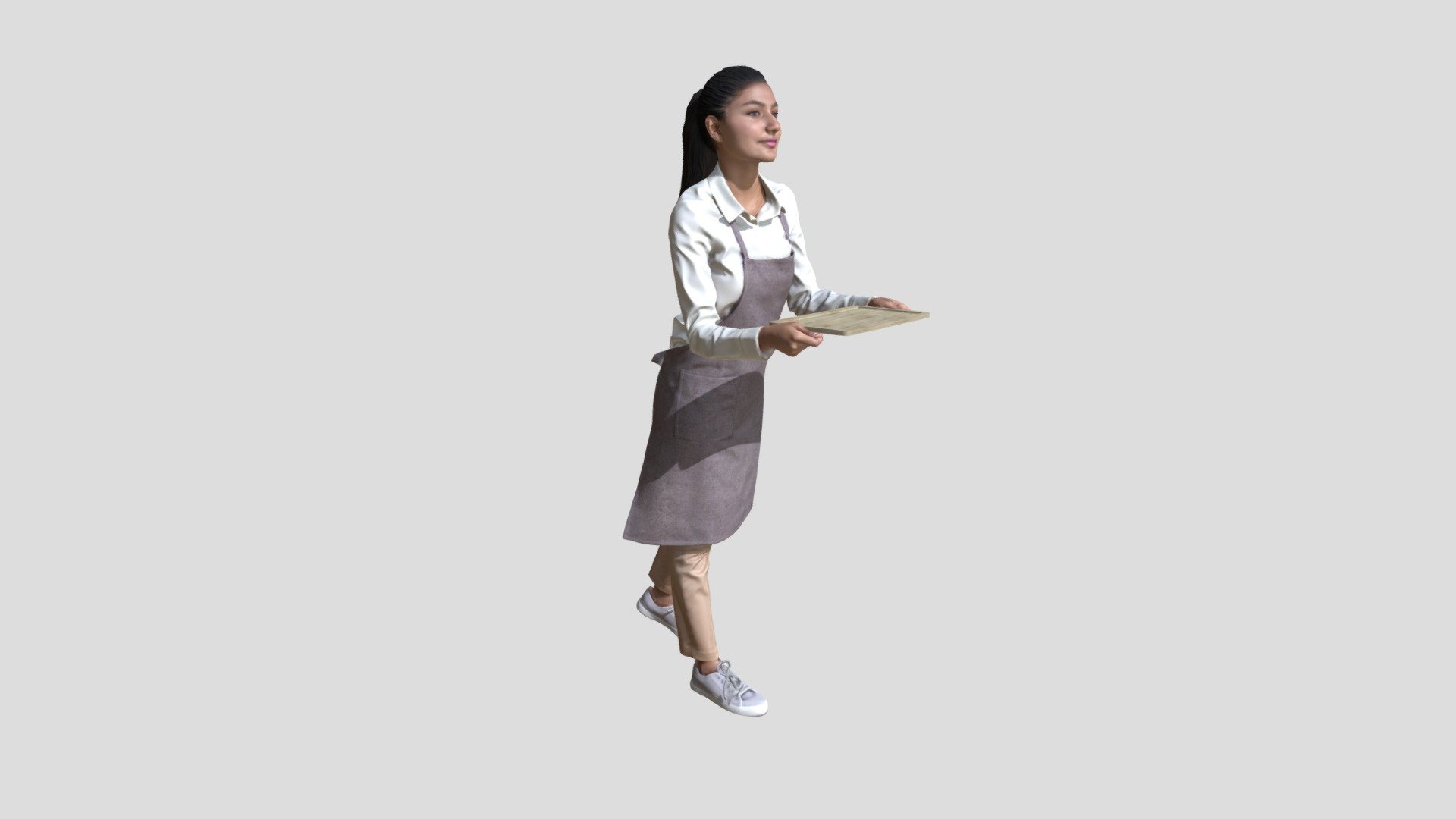 Kay 2014 Woman Waitress - Buy Royalty Free 3D model by Numik Populate ...