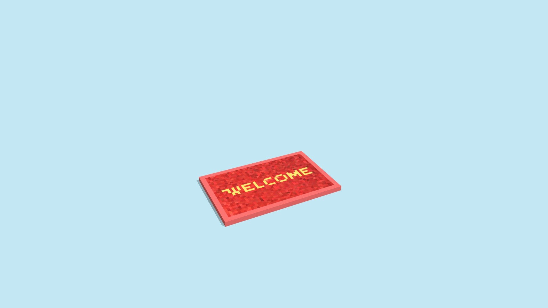 Welcome Mat - 3D model by glxtxh [ad79cac] - Sketchfab