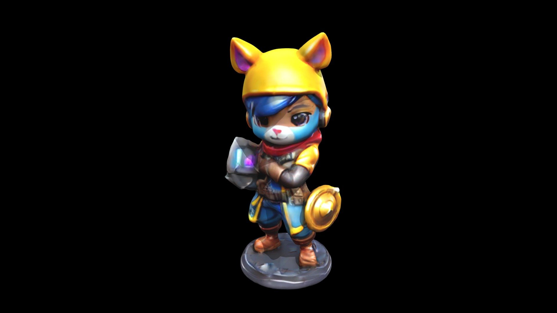 An adorable animated character from an imaginary - Download Free 3D ...