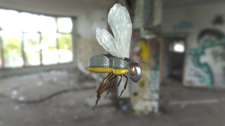 Metal Bee - 3D model by Nano Rage (@nanorage) [ad7c7c6] - Sketchfab