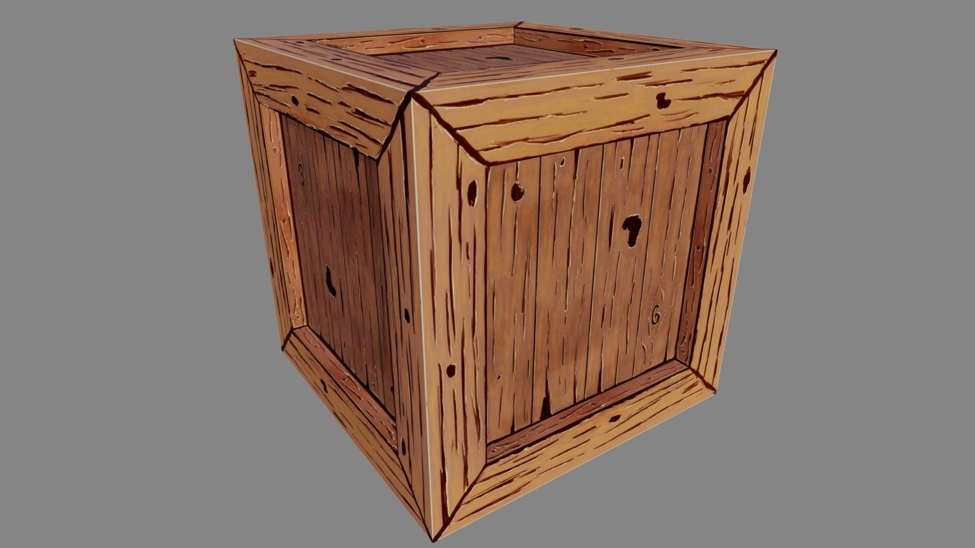 Handpainting WoodenBox study - 3D model by lgoes-me [ad7c965] - Sketchfab